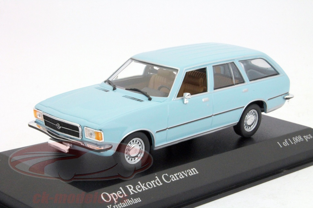 Minichamps 1:43 Opel Rekord D Caravan year 1975 blue 400044014 model ...