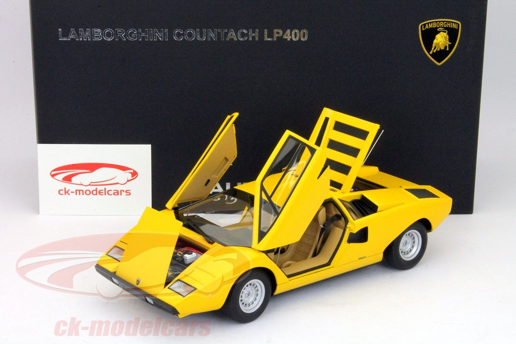 AUTOart 1:18 Lamborghini Countach LP400 Baujahr 1974 jaune 74646 modèle ...
