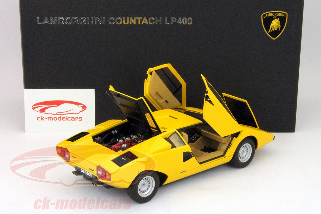 AUTOart 1:18 Lamborghini Countach LP400 Baujahr 1974 jaune 74646 modèle ...