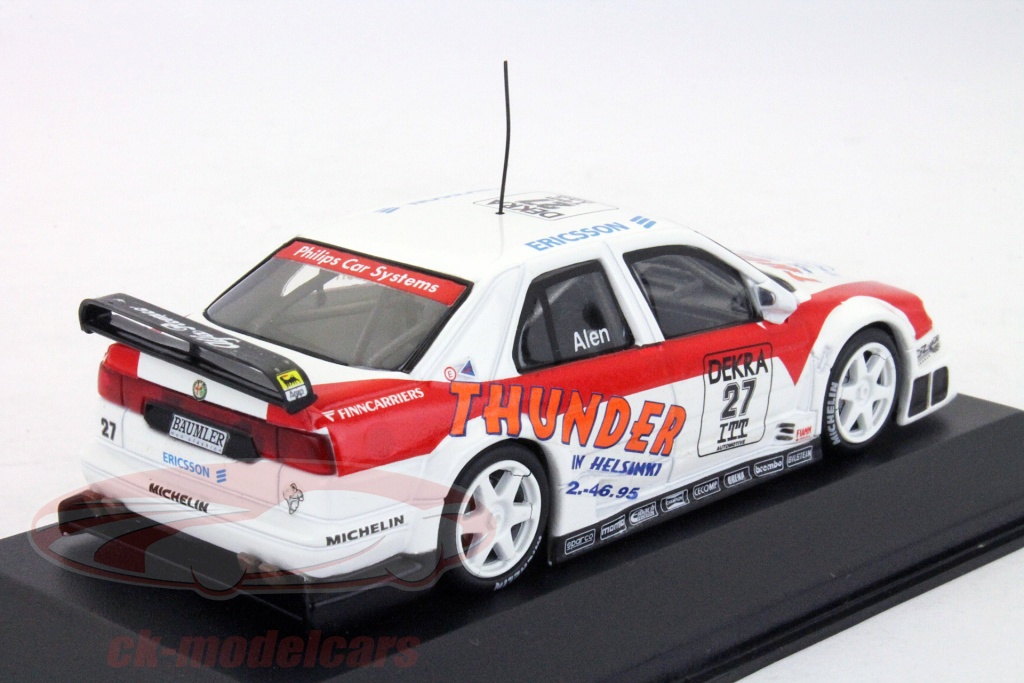Minichamps 1:43 M. Alen 6 Alfa Romeo 155 TI #27 Presentation 430950227 ...