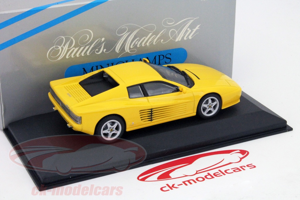 Minichamps 1:43 Ferrari 512 TR year 1994 yellow 072501 モデル 車 072501 ...