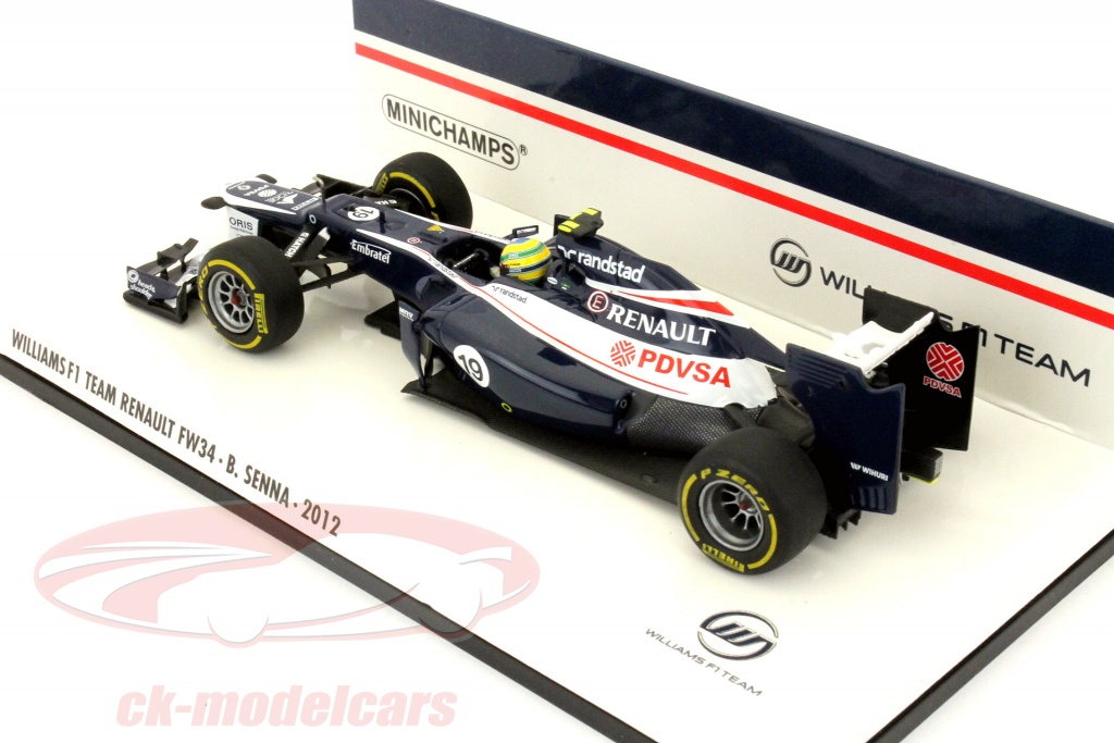 Minichamps 1:43 Bruno Senna Williams FW34 Formula 1 2012 410120019 ...