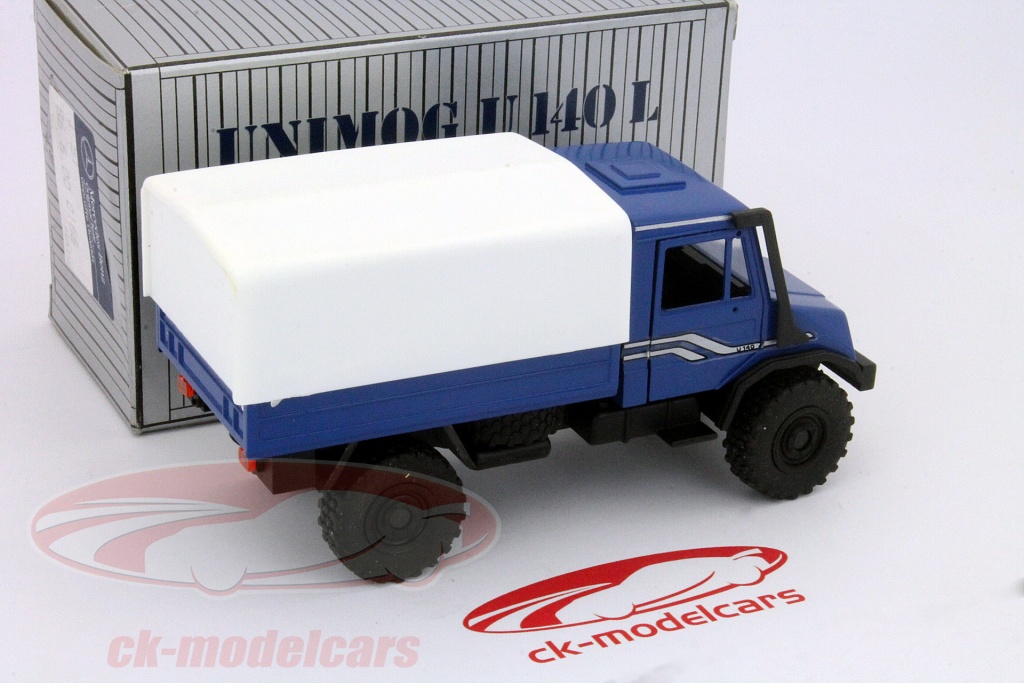 NZG 1:43 Mercedes-Benz Unimog U140 L blue / white B66000166 model car ...