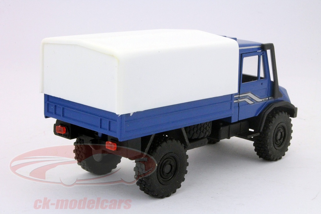 NZG 1:43 Mercedes-Benz Unimog U140 L blue / white B66000166 model car ...