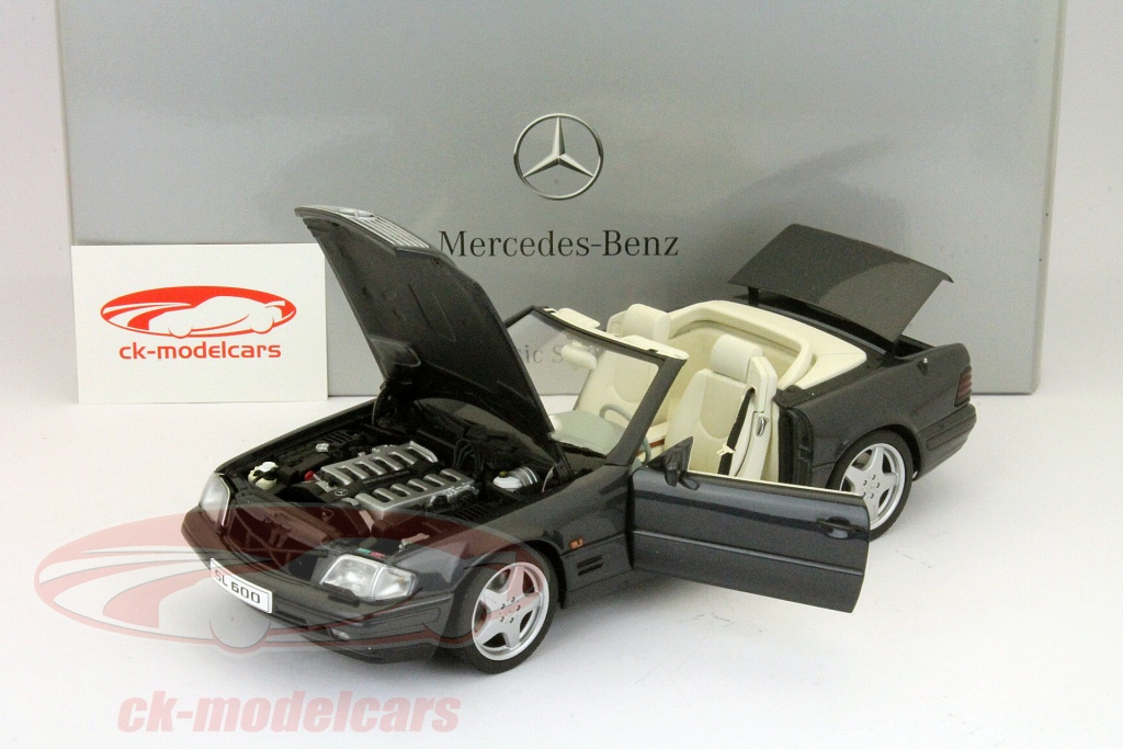 AUTOart 1:18 Mercedes-Benz SL600 R129 schwarz B66040601 Modellauto ...