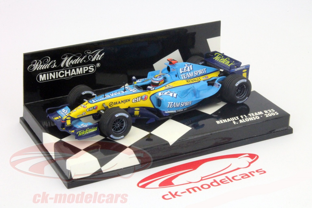 Minichamps 1:43 F. Alonso Renault R25 Formula 1 2005 400050005 model ...
