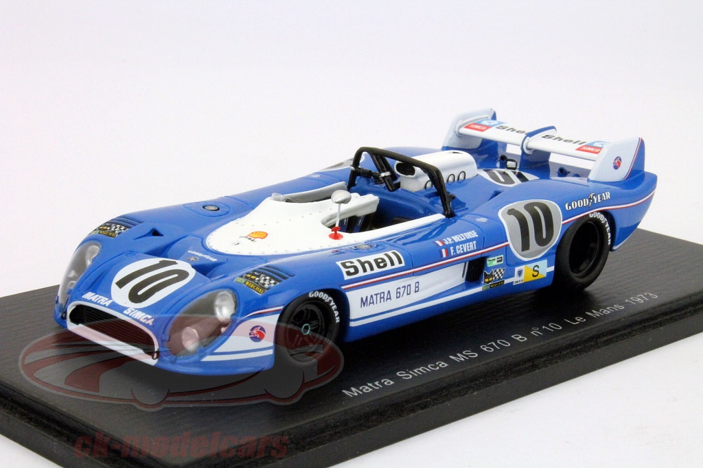Spark 1:43 マトラシムカMS 670 B＃10 24時間ルマン1973 Beltoise、Cevert S3551 モデル 車 ...