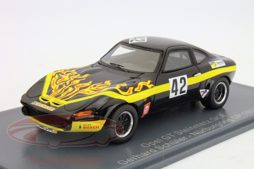 Neo 1:43 Gerhard Schüler Opel GT Steinmetz Gr. 4 #42 Nuerburgring GP ...