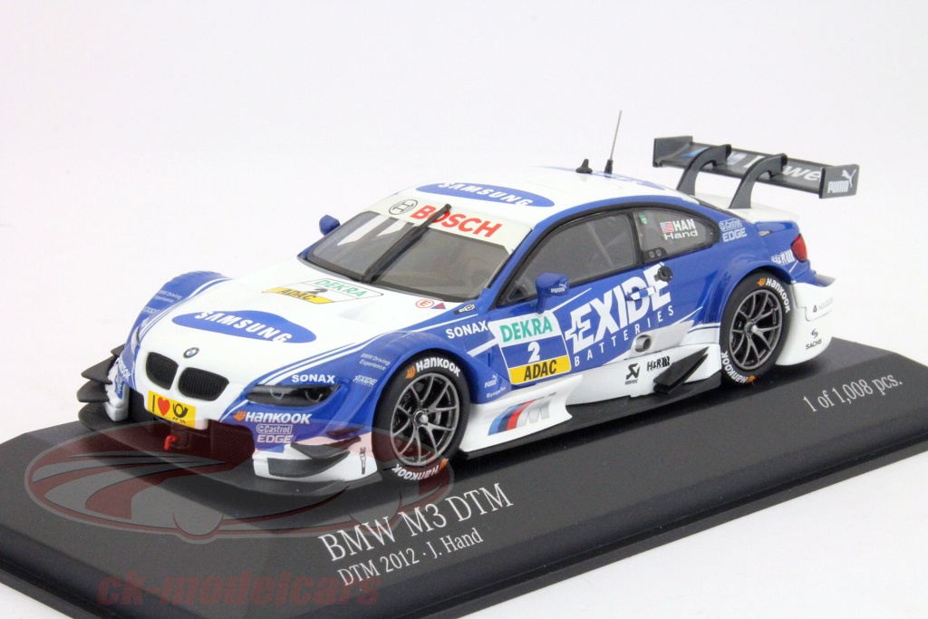 Minichamps 1:43 BMW M3 DTM (E92) #2 DTM 2012 Joey Hand 410122202 model ...