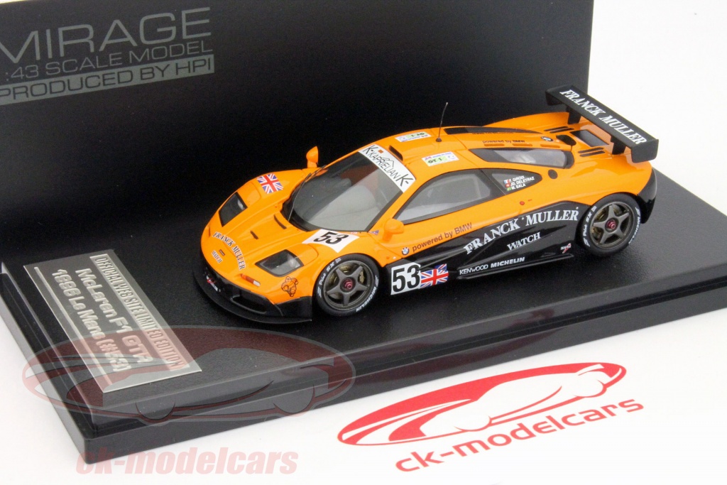 HPI 1:43 McLaren F1 GTR #53 24h LeMans 1996 Delétraz, Giroix, Sala 8585 model car 8585 4944258085852