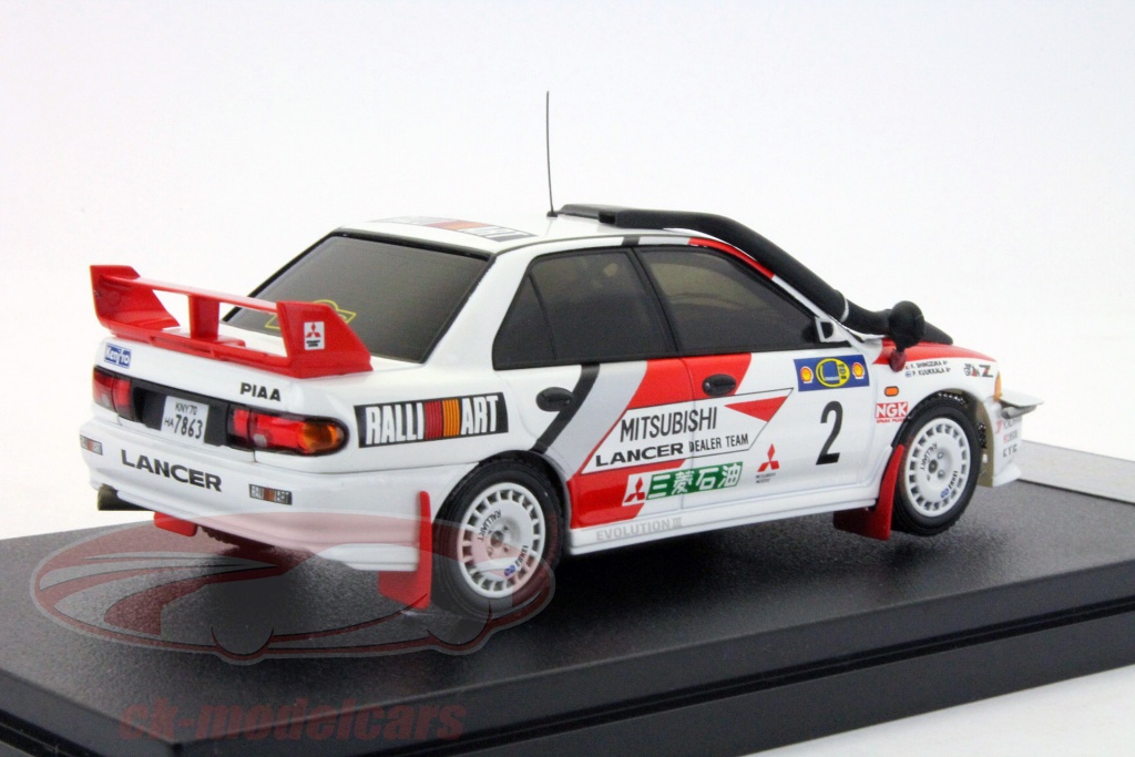 HPI 1:43 Mitsubishi Lancer Evo III #2 Rallye Safari 1995 8552 ...