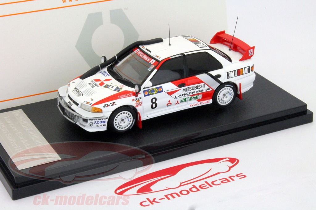 HPI 1:43 Mitsubishi Lancer Evolution III #8 Rally Safari 1996 Kuukkala ...