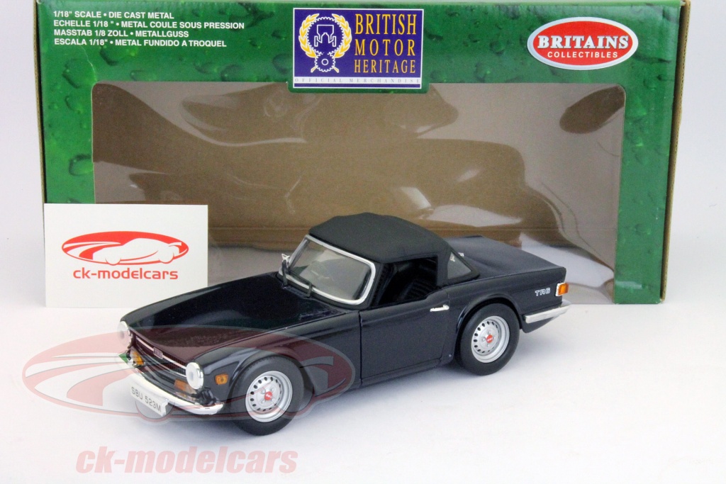 Britain Collectibles 1:18 Triumph TR6 schwarzmetallic 7898 Modellauto ...