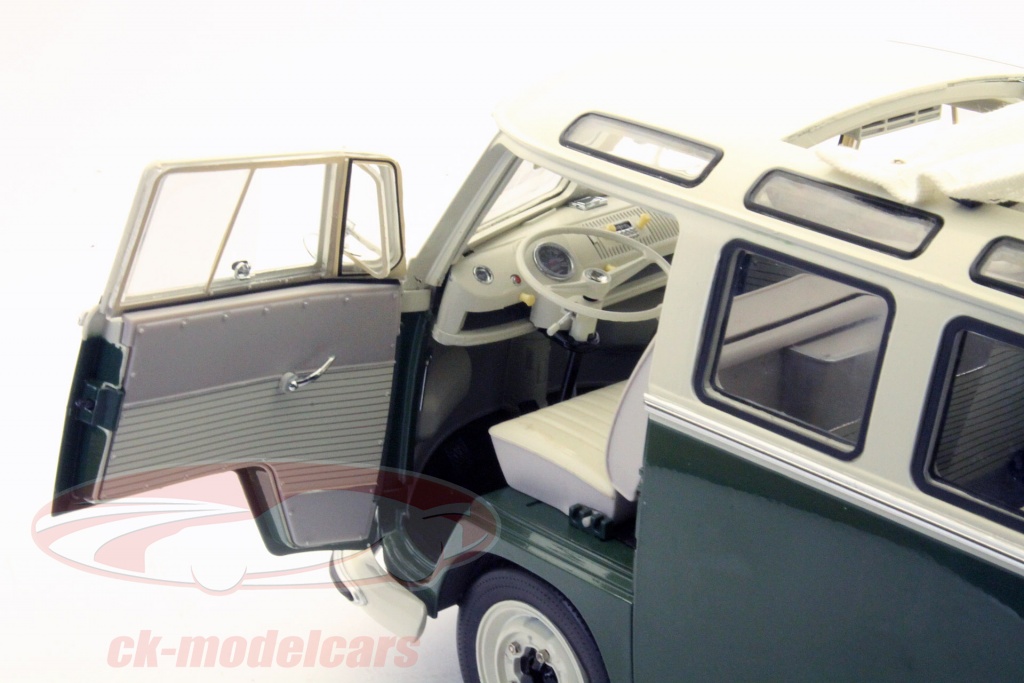 Sun Star Models 1:12 Volkswagen VW Samba Bus 1962 green / beige 5078 ...
