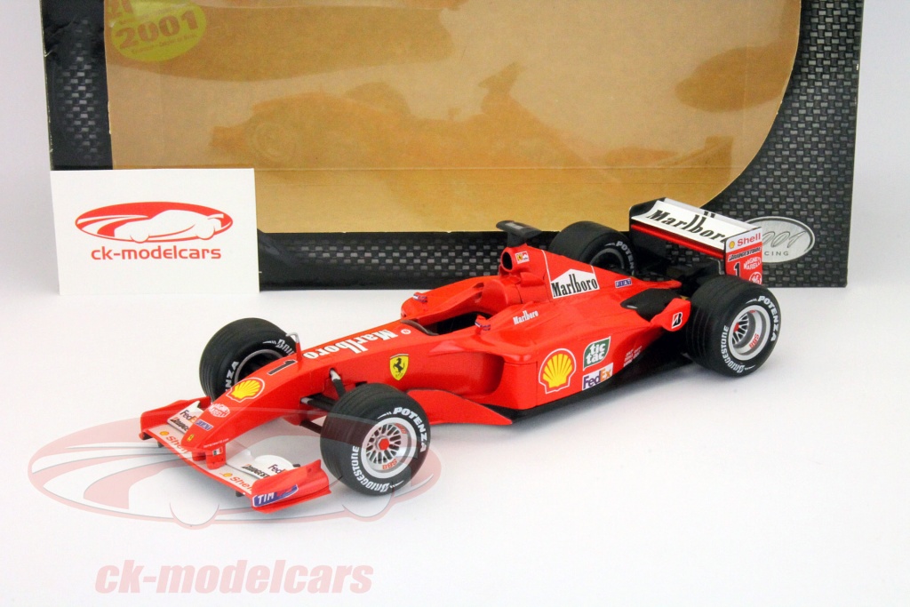 HotWheels 1:18 Michael Schumacher Ferrari F2001 de Fórmula 1 Campeón ...