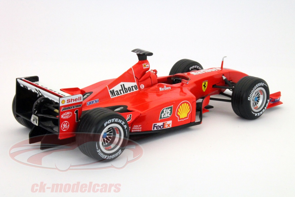 HotWheels 1:18 Michael Schumacher Ferrari F2001 di Formula 1 Campione del Mondo 2001 Figura Hot ...