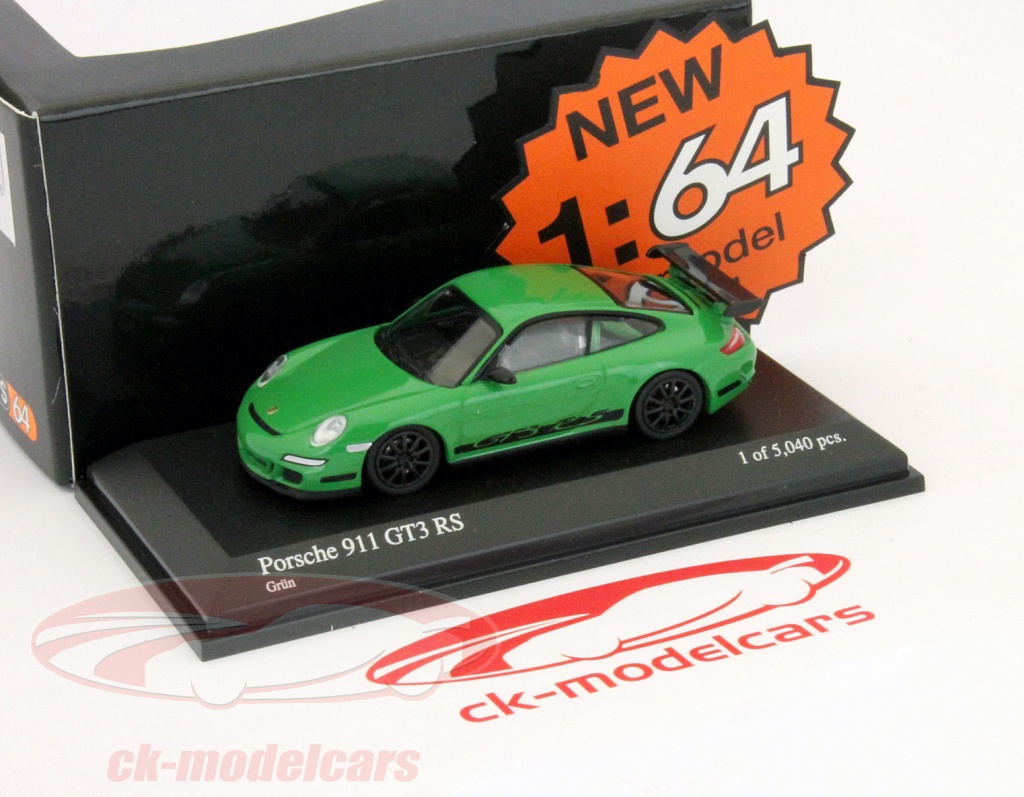 Minichamps 1:64 Porsche 911 GT3 RS verte construit en 2006 640066000 ...
