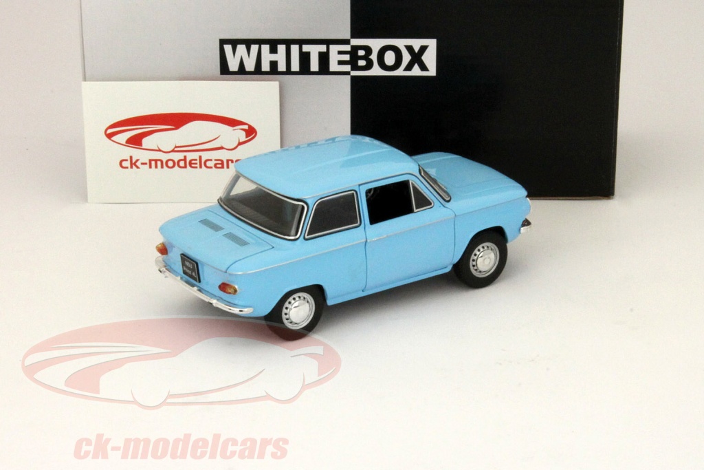 WhiteBox 1:24 NSU Prinz 4L year 1970 light blue WB124014 model car ...
