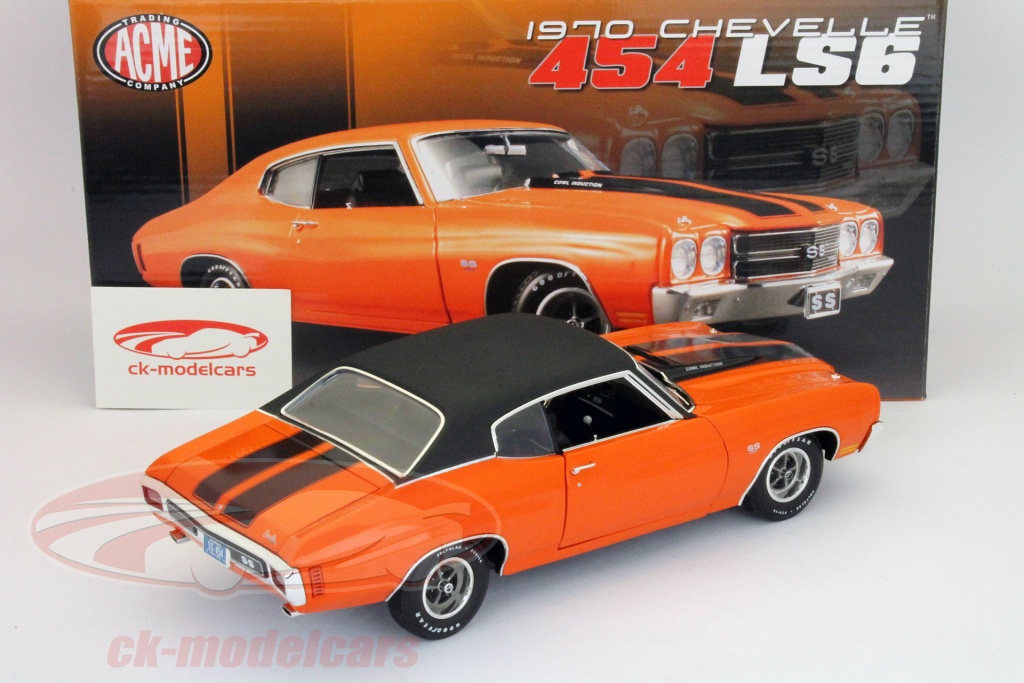 GMP 1:18 454 Año de construcción 1970 Chevelle LS7 de color naranja con ...