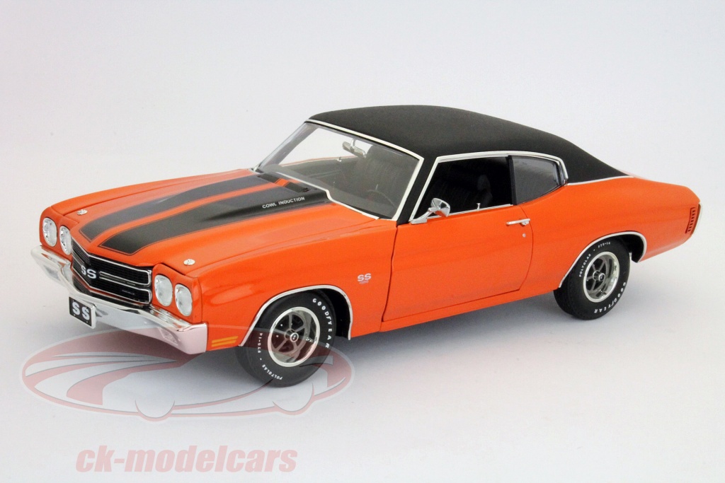 GMP 1:18 454 Year Built 1970 Chevelle LS7 orange with black roof ...