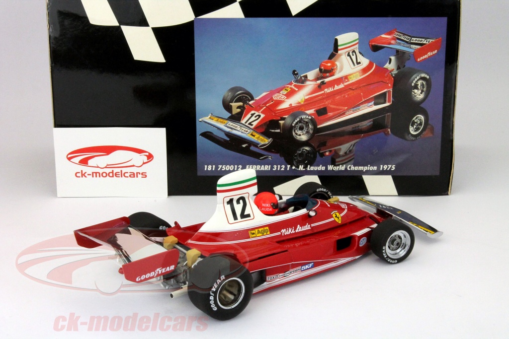 Minichamps 1:18 Niki Lauda Ferrari 312T #12 Formel 1 Weltmeister 1975 ...