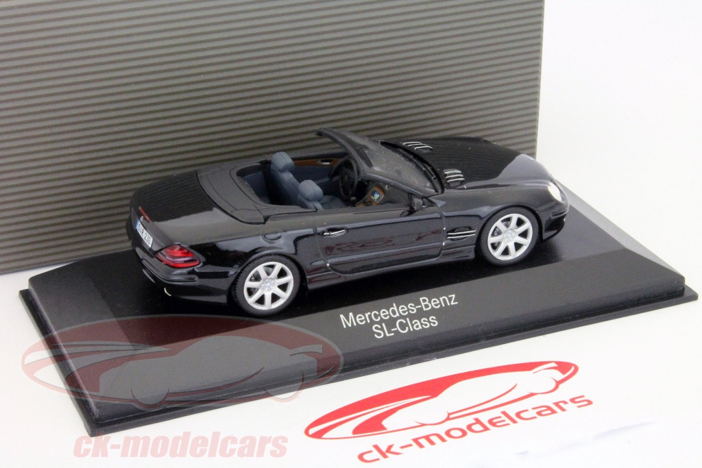Minichamps 1:43 Mercedes Benz SL-Class modèle de 2001 obsidianschwarz ...