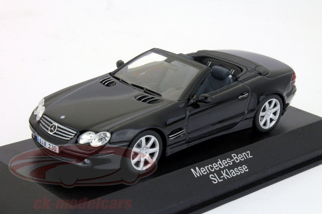 Minichamps 1:43 Mercedes Benz SL-Class modèle de 2001 obsidianschwarz ...