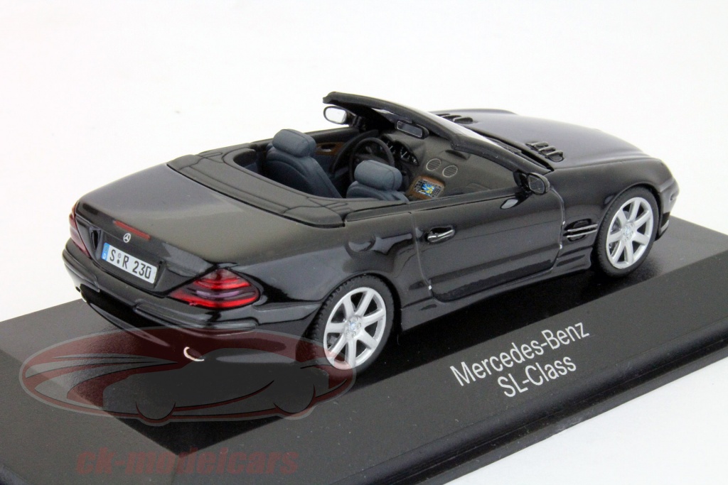 Minichamps 1:43 Mercedes Benz SL-Class modèle de 2001 obsidianschwarz ...