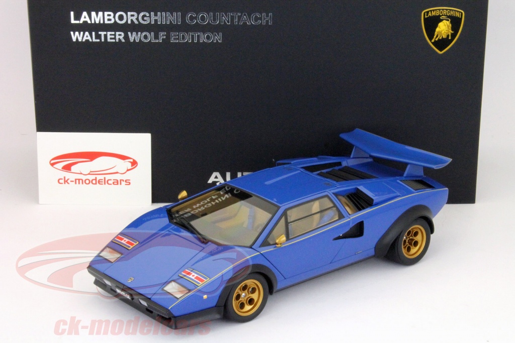 AUTOart 1:18 Lamborghini Countach LP500S Walter Wolf Edition blue 74652 ...