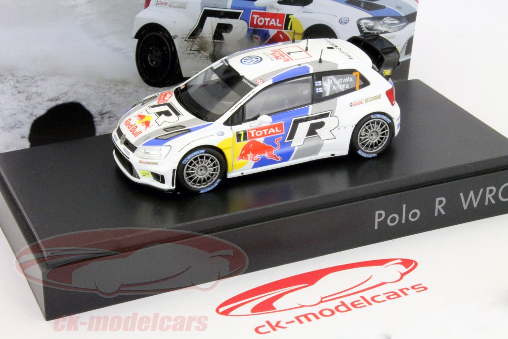 Spark 1:43 Volksagen VW Polo R WRC #7 Rally MonteCarlo 2013 Latvala ...