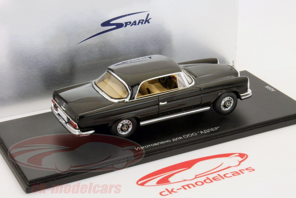 Spark 1:43 Mercedes Benz 300 SE Coupe (W112 / 3) negro A008 modelo ...