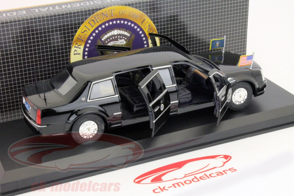 1:43 Cadillac DTS government vehicle Barack Obama Luxury Diecast ...