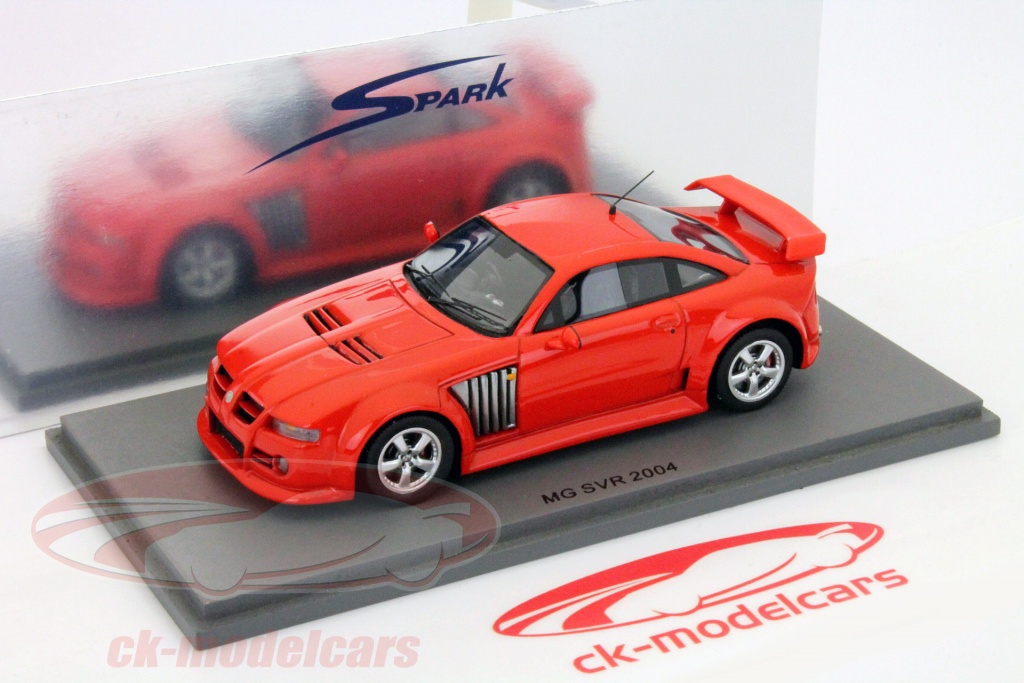 Spark 1:43 MG SVR year 2004 red S0439 model car S0439 9580006904393