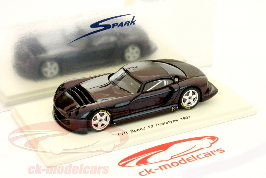 Spark 1:43 TVR Speed 12 Prototype 1997 flip-flop paint S2034 model car ...