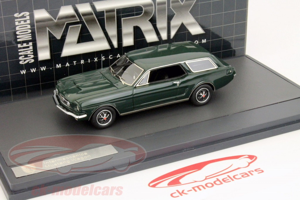 Matrix 1:43 Ford Intermeccanica Mustang Wagon année 1965 vert MX20603 ...