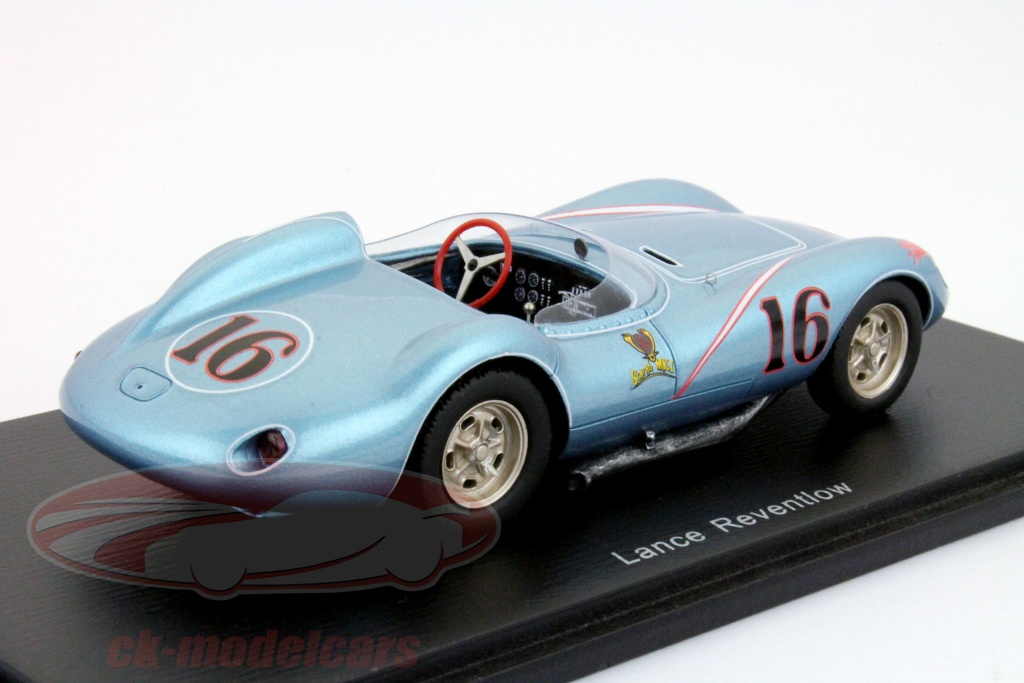 Spark 1:43 Scrab MKI #16 Santa Barbara 1958 Lance Reventlow S1160 model ...
