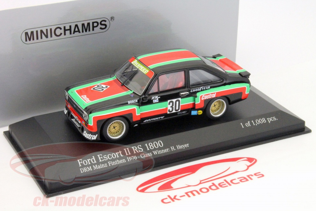 Minichamps 1:43 Ford Escort II RS 1800 DRM of Mainz Mainz 1976 Class ...