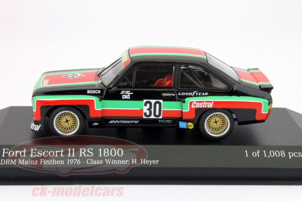 Minichamps 1:43 Ford Escort II RS 1800 DRM of Mainz Mainz 1976 Class ...