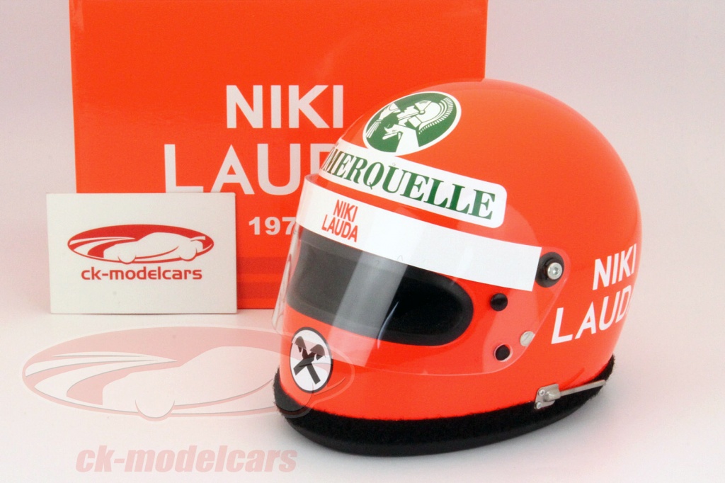 1:2 Niki Lauda Ferrari 312T Formula 1 1976 Helmet CK9992219 model car ...