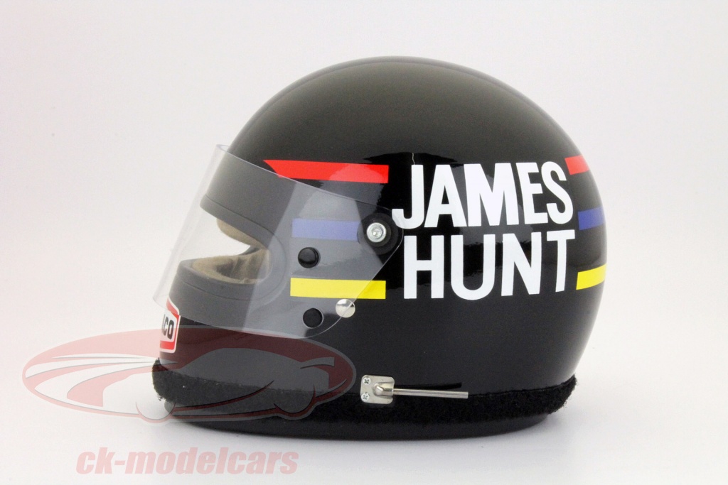 1:2 James Hunt McLaren M23 campeón del mundo de Fórmula 1 1976 Casco 1: ...