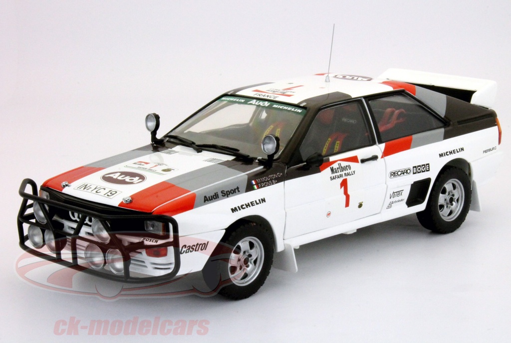 Sun Star Models 1:18 Audi A1 Quattro #1 tercera Safari Rally 1983 M ...