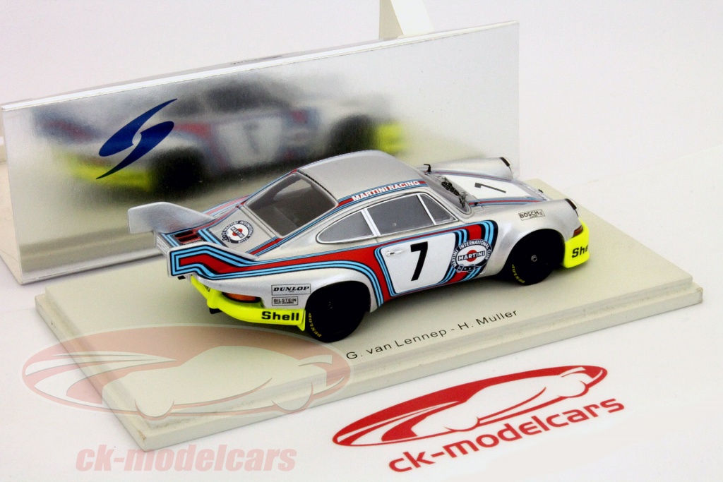 Spark 1:43 Porsche RSR 2.8 Long Tail #7 Zeltweg 1973 G. van Lennep, H ...