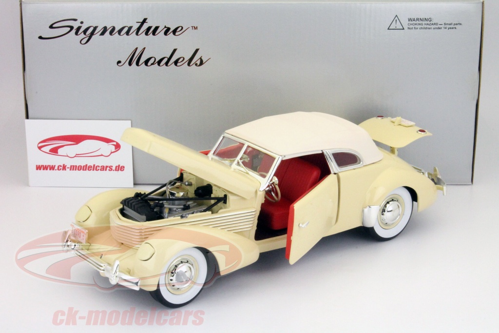 Signature Models 1:18 Cord 810 year 1936 beige 18108 model car 18108 ...