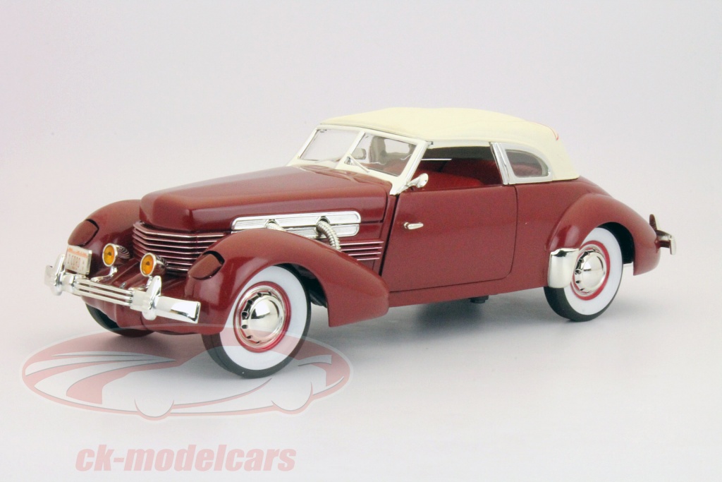 Signature Models 1:18 Cord 812 Supercharged year 1937 red 1:43 ...