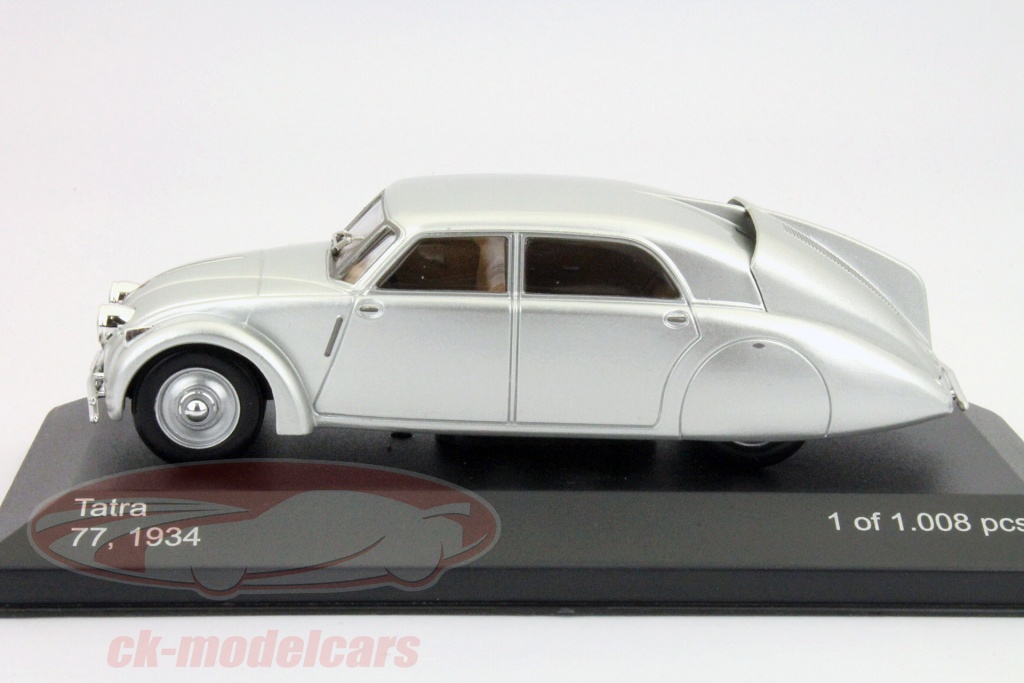 WhiteBox 1:43 Tatra 77 built in 1934 silver WB042 model car WB042 186674