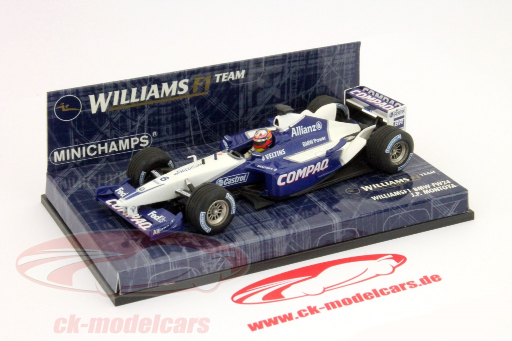 Minichamps 1:43 Juan-Pablo Montoya BMW Williams FW24 Formula 1 2002 400020006 model car ...