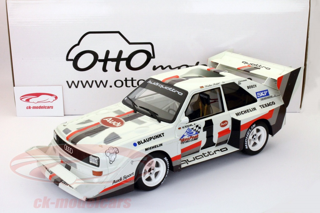 Ottomobile 1:12 Walter Röhrl Audi Quattro S1 #1 Pikes Peak Hill Climb ...