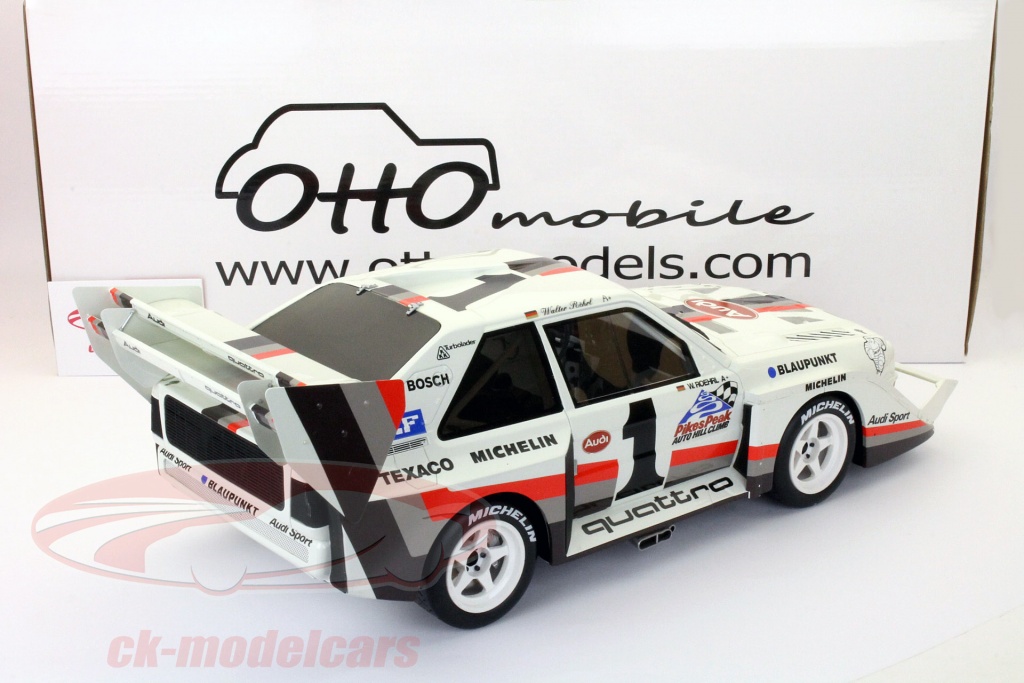 Ottomobile 1:12 Walter Röhrl Audi Quattro S1 #1 Pikes Peak Hill Climb ...