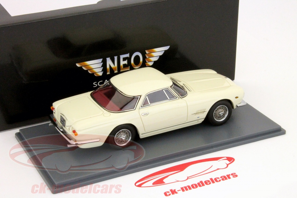 Neo 1:43 Maserati 5000 GT Allemano Year 1959-1964 white NEO45657 model car NEO45657 185788