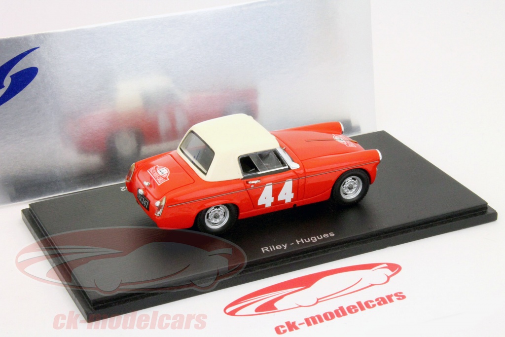 Spark 1:43 MG Midget MK2 #44 Rallye Monte Carlo 1962 Riley, Huges S0450 ...